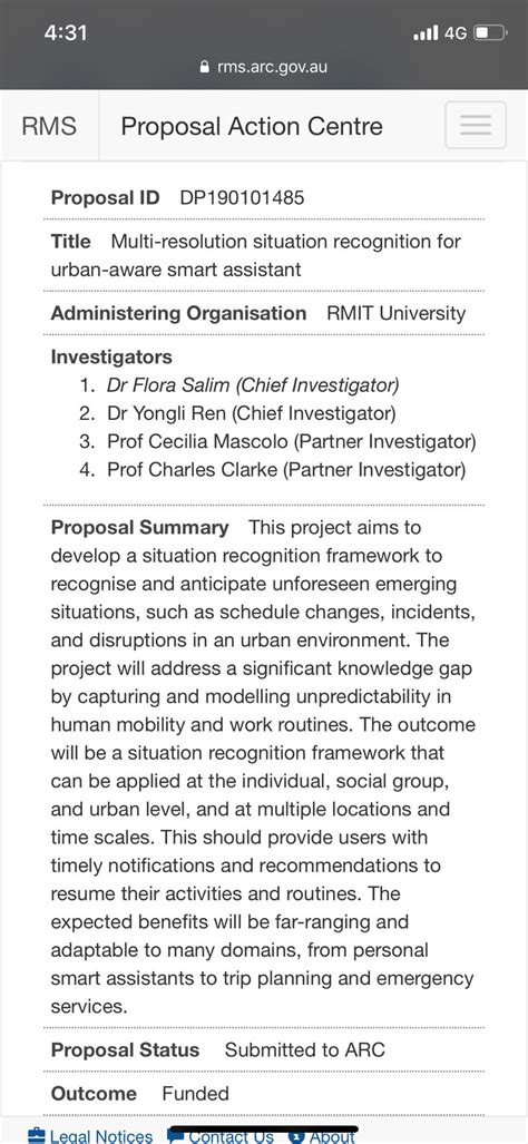 flora salim on linkedin arc grant ai iot technology data