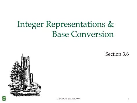 PPT Integer Representations Base Conversion PowerPoint Presentation ID