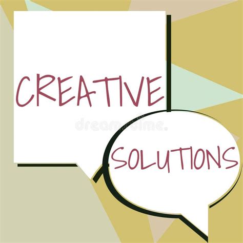 Conceptual Display Creative Solutionsoriginal And Unique Approach In Solving A Problem Word