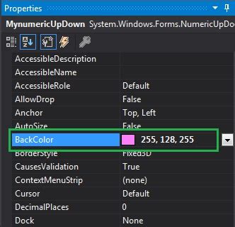 How To Set The Background Color Of The NumericUpDown In C GeeksforGeeks