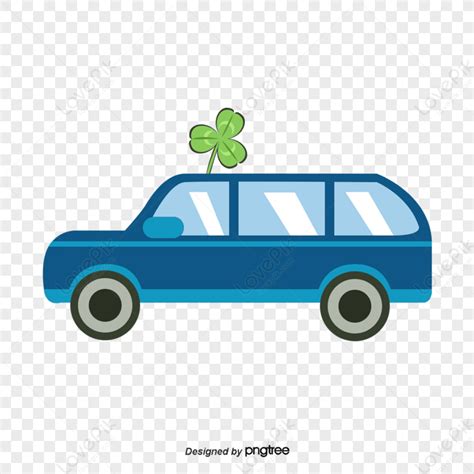 파란색 자동차 일러스트 교통 수단삽화원소식물 Png 일러스트 무료 다운로드 Lovepik