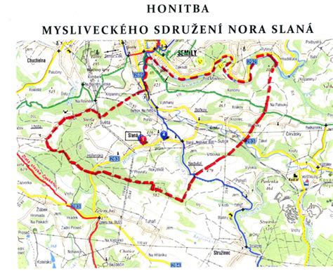 Mapa Honitby Ms Nora Slaná