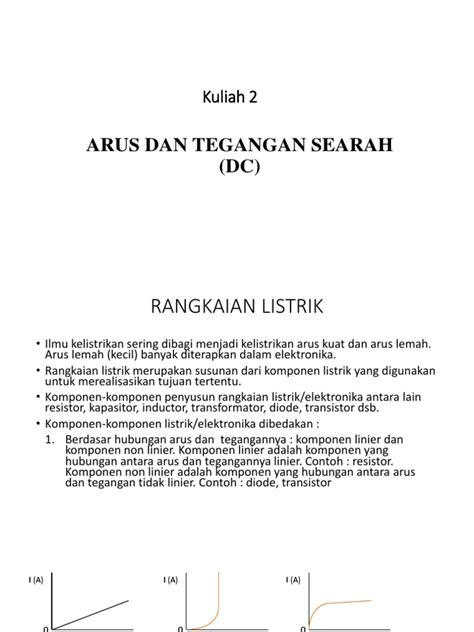 Kuliah 2 Arus Dan Tegangan Dc Pdf