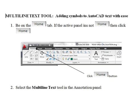 cad matters autocad how to add symbols to multiline text