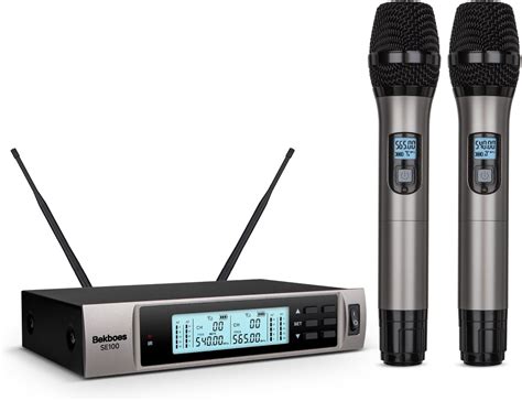 Bekboes Professional Dual Dynamic Handheld Uhf Wireless