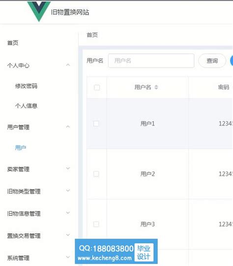 Springbootvue旧物置换交换网站javassm