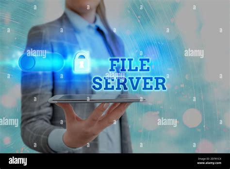 Text Sign Showing File Server Business Photo Showcasing Device Which Controls Access To
