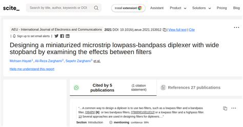 Designing A Miniaturized Microstrip Lowpass Bandpass Diplexer With Wide