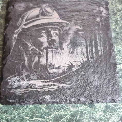 Zombie Scarecrow Laser Png Slate Engraving Laser File Coaster