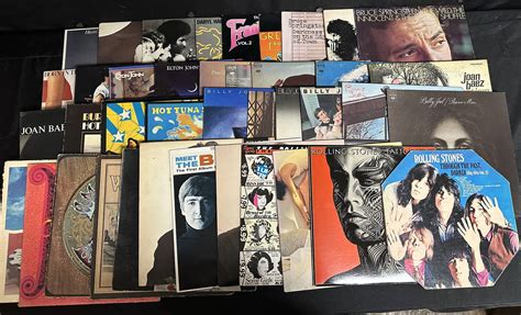 40 Vintage Classic Rock Vinyl Records Springsteen Billy Joel Stones
