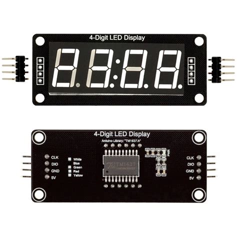 Inch TM Bit Digital LED Segment Clock Tube Display For Arduino Blue Individual Led