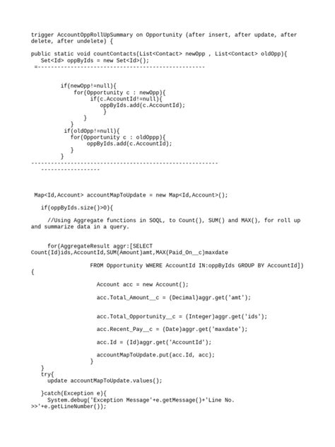 Roll Up Summary Pdf