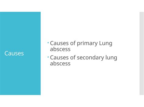 Lung Abscess Presentation Full Details Pptx