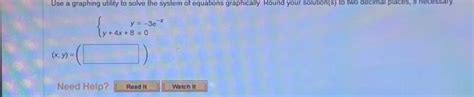 solved use a graphing utility to solve the system of