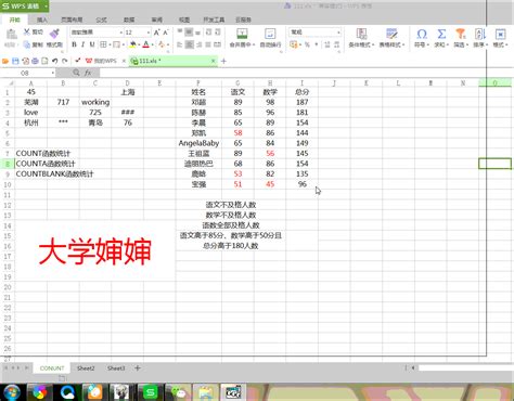 嬸操作 Excel教程——動圖詳解excel統計函數count家族五兄弟，趕緊收藏了 每日頭條