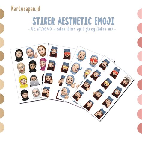 Jual Hnr Stiker Aesthetic Emoji Stiker Tumblr Stiker Hp Stiker Laptop Stiker Aesthetic