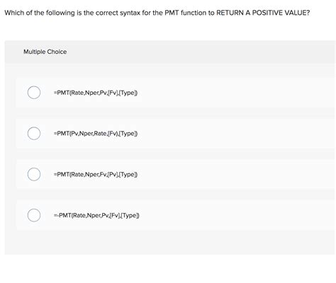 Which Of The Following Is The Correct Syntax For The