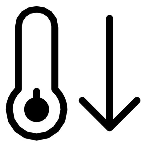 Temperature Arrow Down Vector Svg Icon Svg Repo