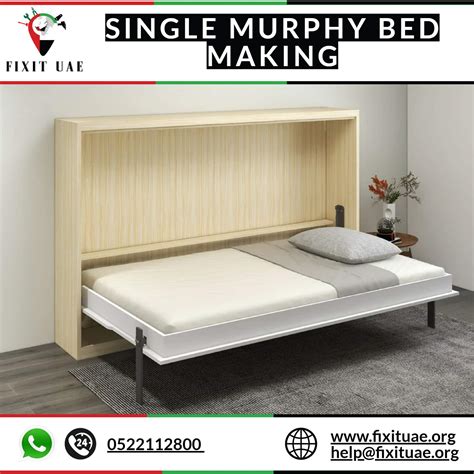 Single Murphy Bed Making 0522112800 Fixit Uae
