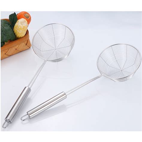 Goohochy Stainless Steel Frying Oil Strainer For Kitchen Use With Long