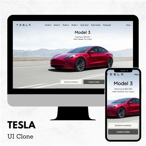 Ui Tesla React Tailwindcss Responsivedesign Saif Ali