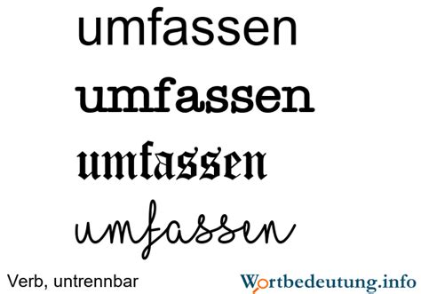 Umfassen Einfach Erklärt Synonyme Beispiele