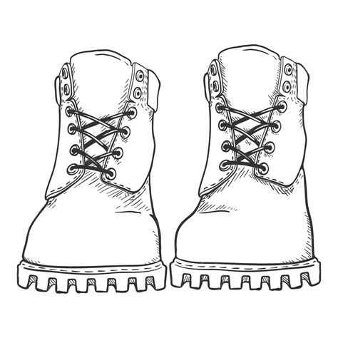 How To Draw Boots Front View