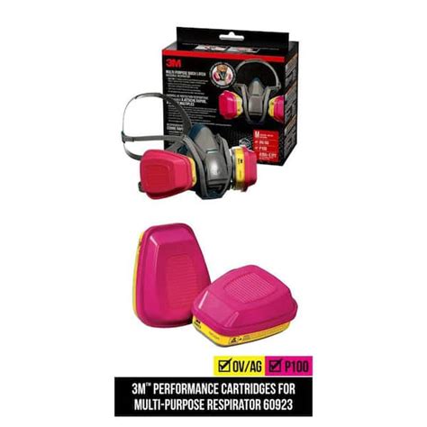 3m Ovag P100 Pro Multi Purpose Reusable Respirator With Quick Latch