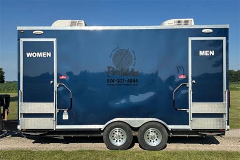 Portable 6 Station Restroom Trailer Cs Portables Goshen In
