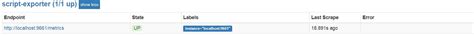 Error Get Localhost9661metricsmain Eof · Issue 5 · Ncabatoffscript Exporter · Github