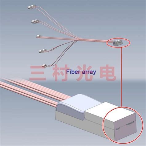 Sm Mm Mixed Fiber Array Assembly Fiber Array And V Groove