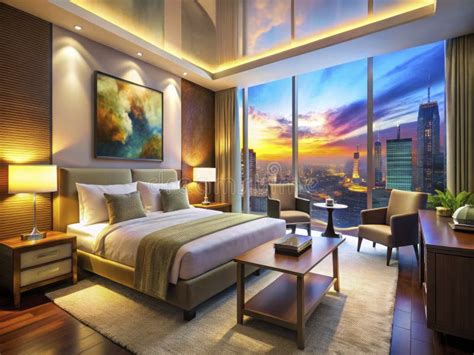 Experience The Luxurious Escape A Double Exposure Celebrates A Stylish Modern Hotel Rooms