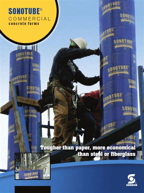 Sonotube® Commercial Concrete Forms Pdf Pdf Concrete Economic Sectors