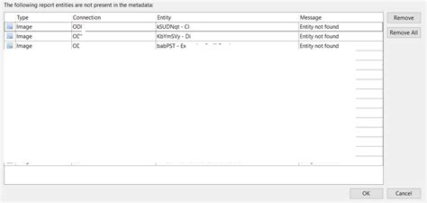 Entities Are Not Present In The Metadata Qlik Community 1971402