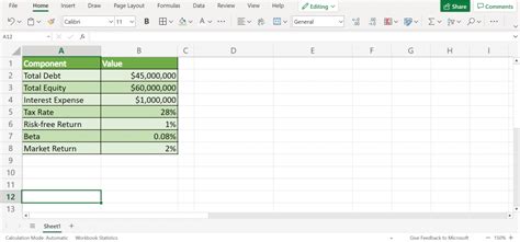 How To Calculate Wacc In Excel Sheetaki