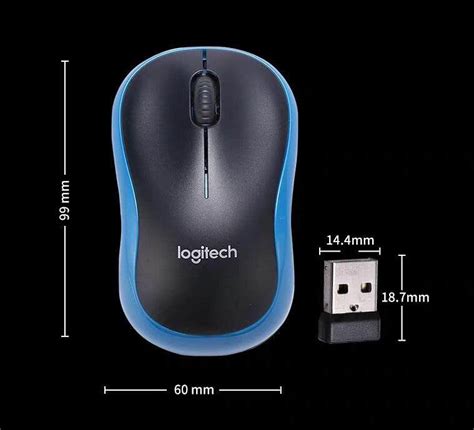 Ph Co Pc Depot Logitech M Wireless Mouse Blue