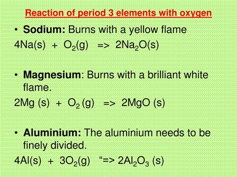 Ppt 131 Period 3 Oxides And Chlorides Powerpoint Presentation