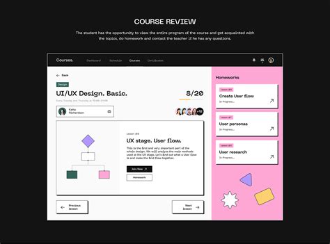 ux ui design education platform web app design behance