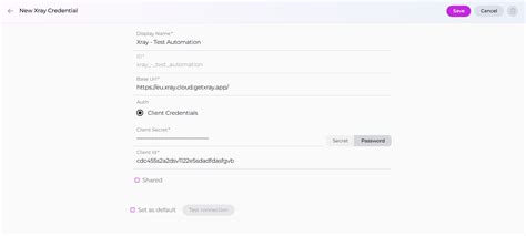 use credentials elitea documentation