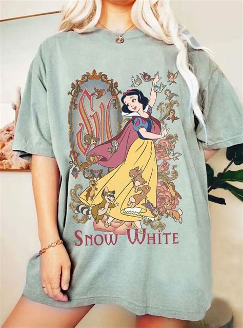 Vintage Disney Snow White Princess Shirt Matching Disney Shirts