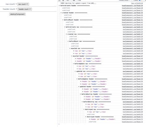 Vue component生命週期相關筆記