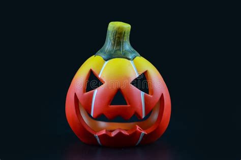Halloween Concept Pumpkins With Funny Faces Stock Image Image Of