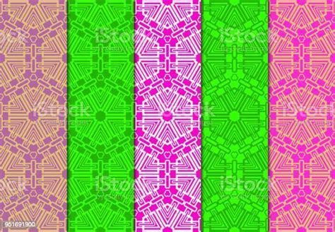 현대 완벽 한 패턴 배경 세트입니다 벡터 일러스트 레이 션 F 0명에 대한 스톡 벡터 아트 및 기타 이미지 0명 귀여운 디자인 Istock