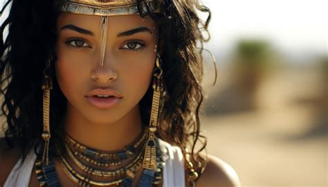 Premium Ai Image The Most Beautiful Teen Egyptian Girl Imaginable Elaborate Ancient Egyptian