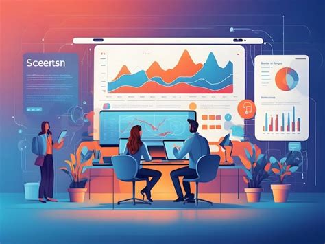 Premium Ai Image Computer Screens Modern Infographic Statistics And Data Analytics