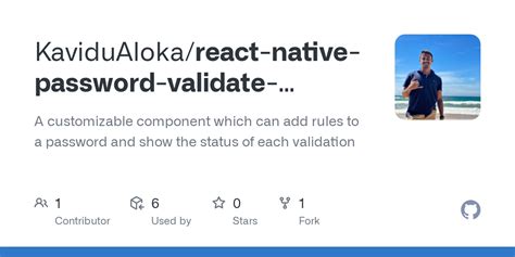 Github Kavidualokareact Native Password Validate Checklist A