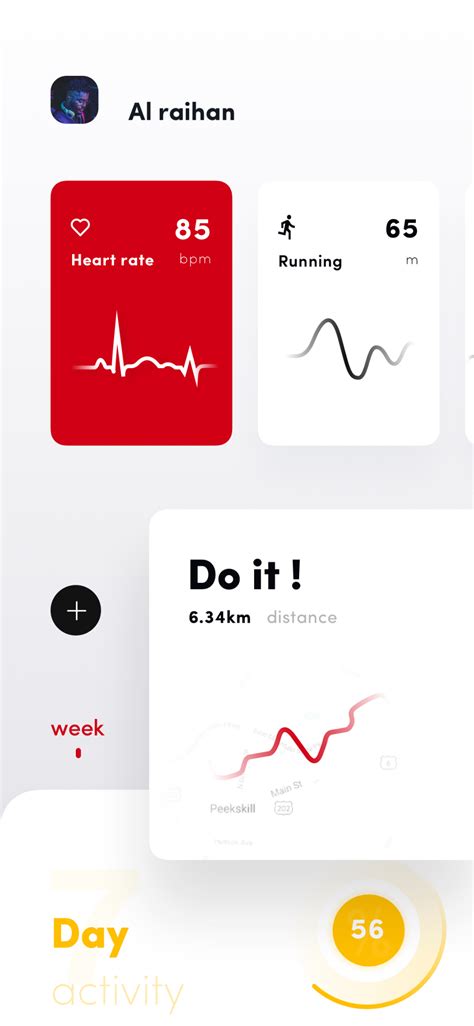 Fitness Tracker App Design By Mansurul Haque