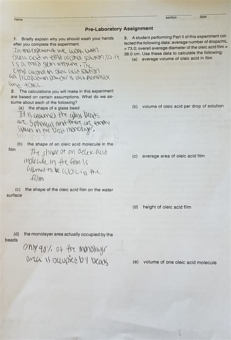 section date pre laboratory assignment 1 briefly