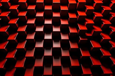 Premium Photo A Group Of Red Cubes
