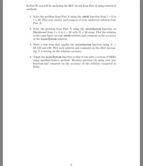 part a 3 and 4 no ques must need matlab code and